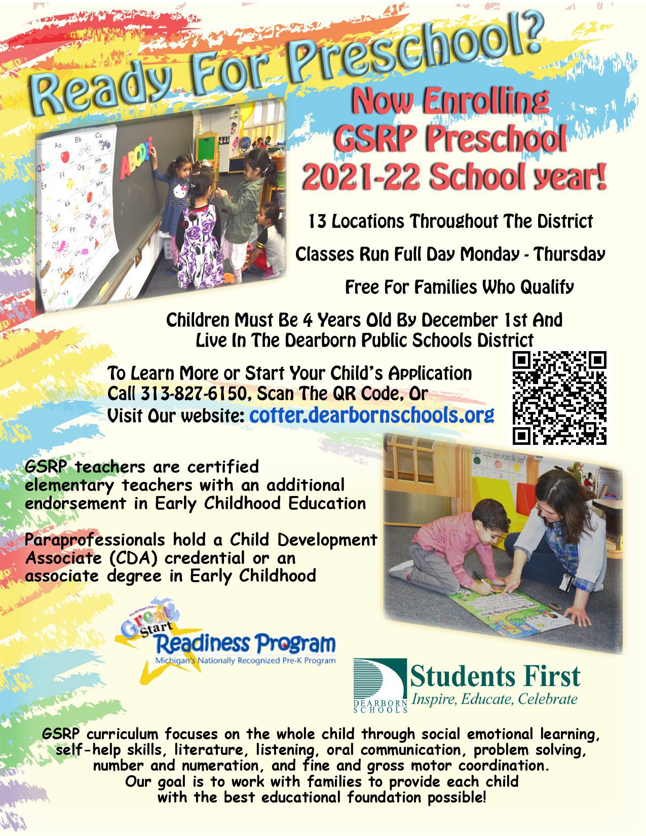 Dearborn expanding free GSRP preschool program – Miller Elementary School